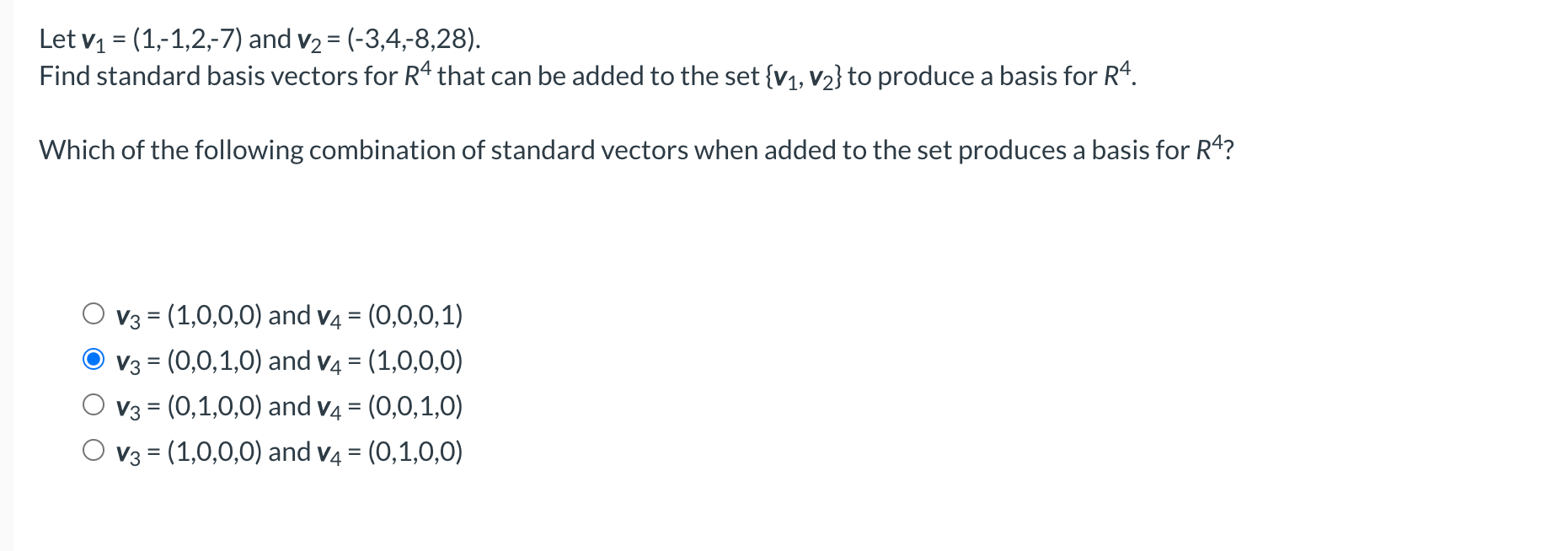 Solved Find a basis for the given subspace of R', and state | Chegg.com