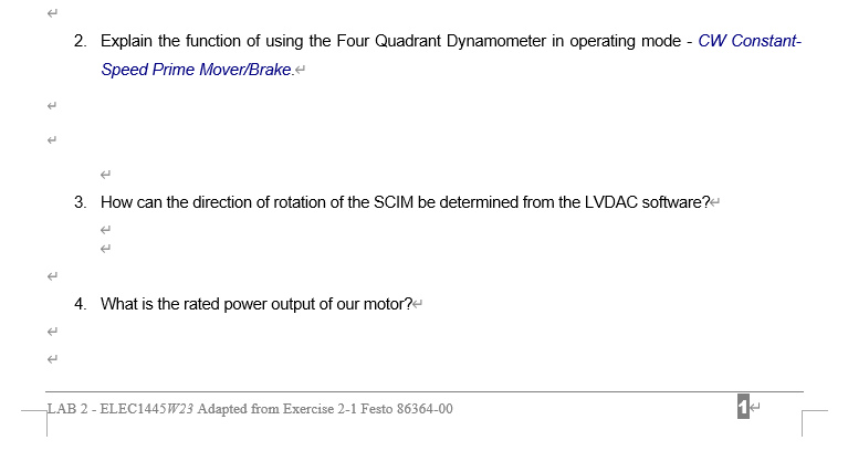 Solved 2. Explain the function of using the Four Quadrant | Chegg.com