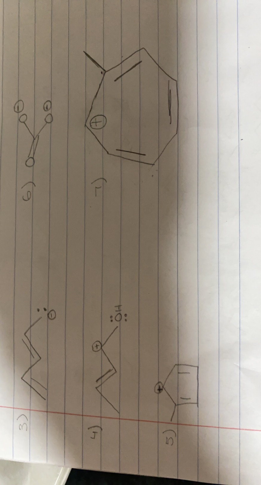 Solved 1)PLEASE DRAW RESONANCE STRUCTURES FOR EACH OF THE 5 | Chegg.com