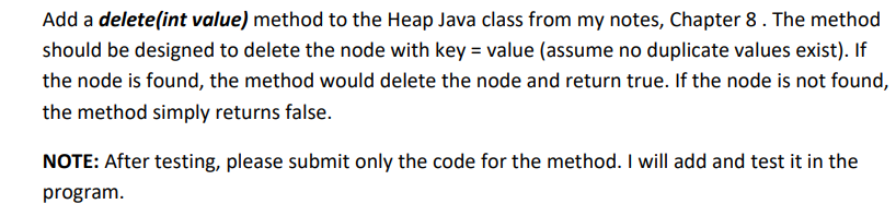 Solved class Heap { private Node[] heapArray; | Chegg.com