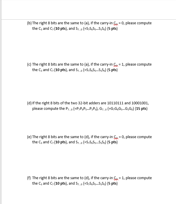 Solved 4. Considering the following diagram on 32-bit | Chegg.com
