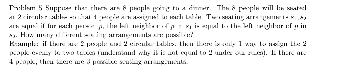 Solved Problem 5 Suppose that there are 8 people going to a | Chegg.com