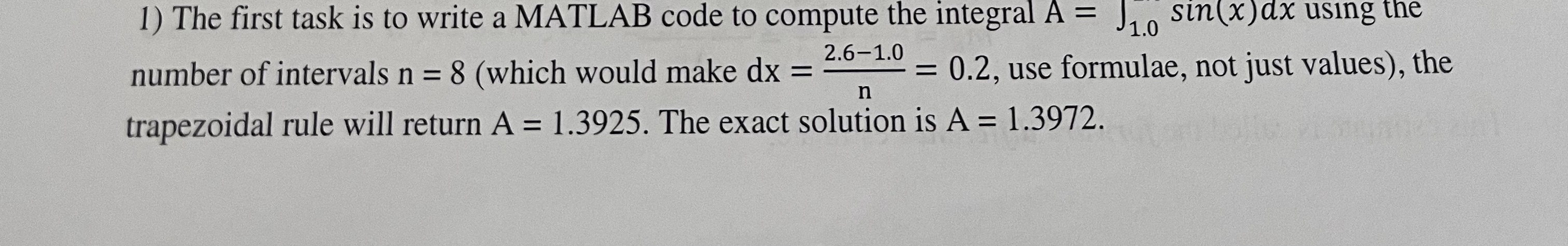 Solved If you complete task 1) and get the same answer, now | Chegg.com Solved If you complete task 1) and get the same answer, now | Chegg.com