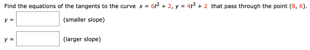 Solved Find the equations of the tangents to the curve x = | Chegg.com
