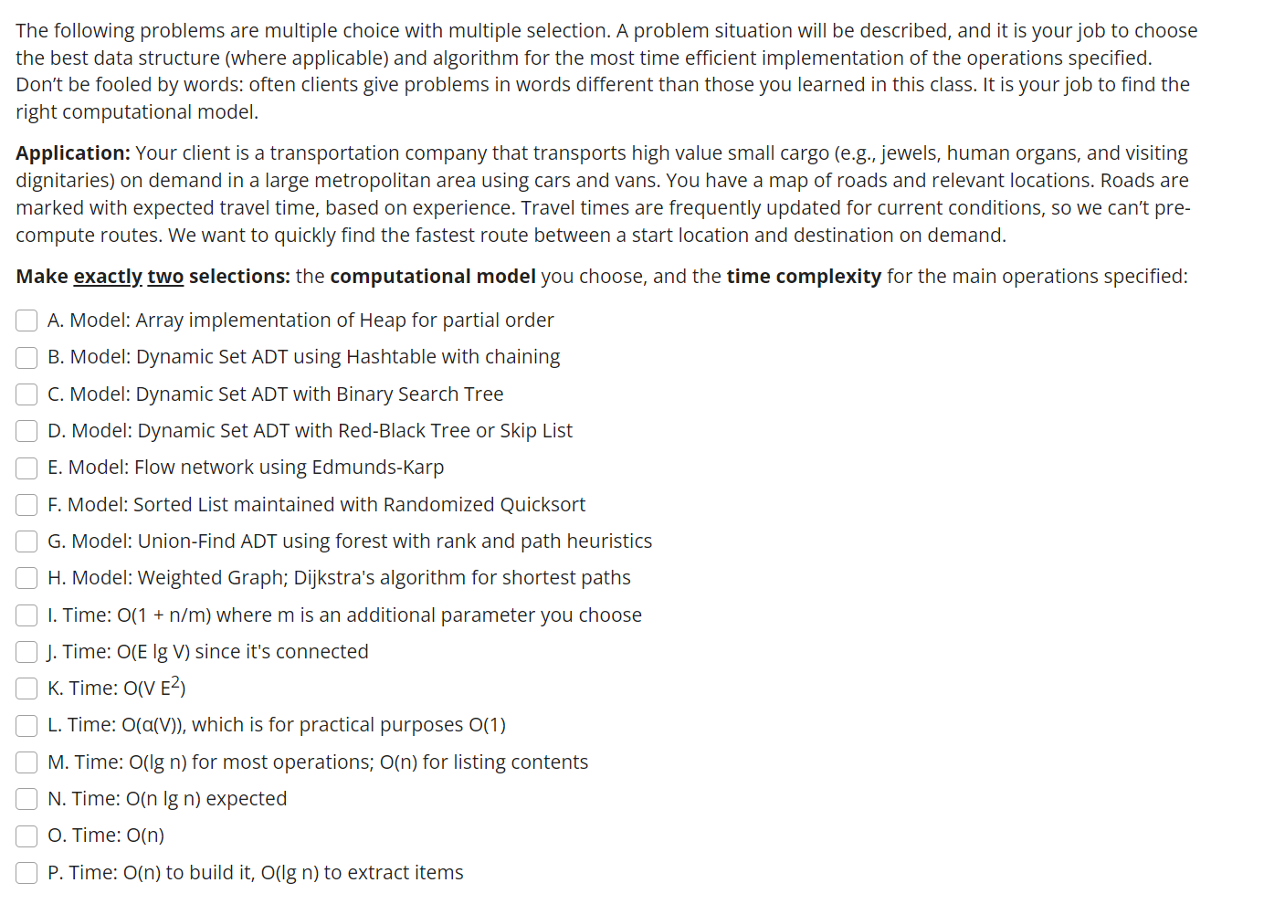 Solved The following problems are multiple choice with | Chegg.com