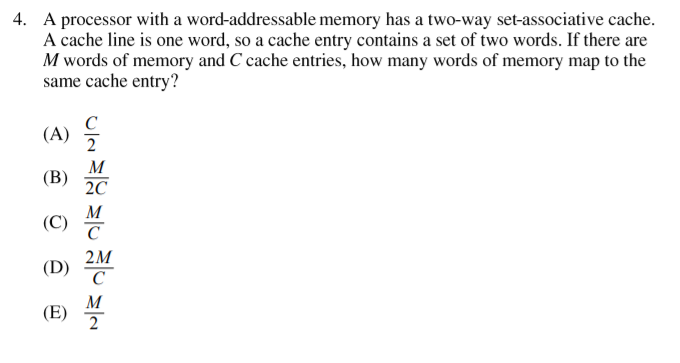 Solved 4. A processor with a word-addressable memory has a | Chegg.com