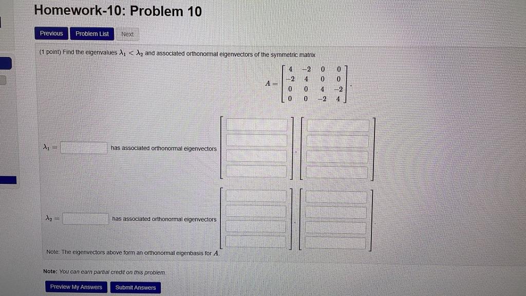 Solved Homework-10: Problem 10 Previous Problem List Next (1 | Chegg.com Solved Homework-10: Problem 10 Previous Problem List Next (1 | Chegg.com