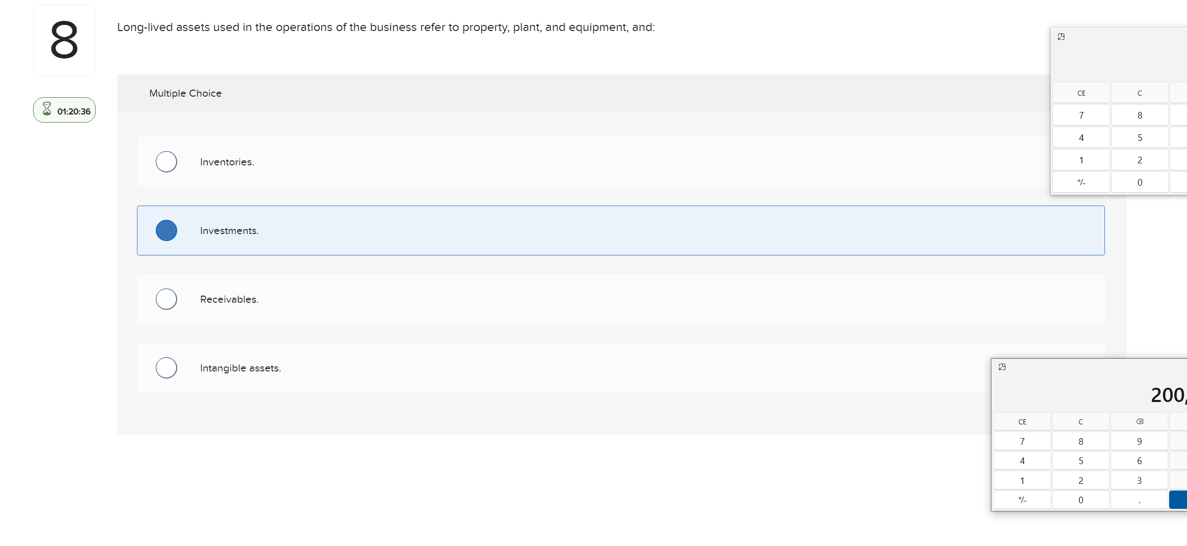 Solved Long-lived assets used in the operations of the | Chegg.com