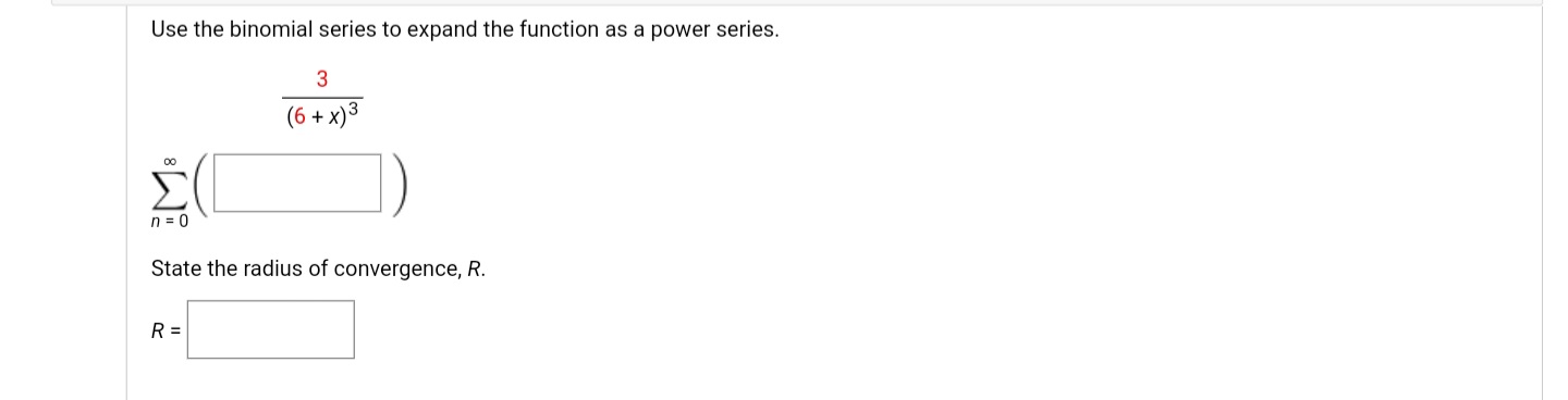 Solved Use the binomial series to expand the function as a | Chegg.com