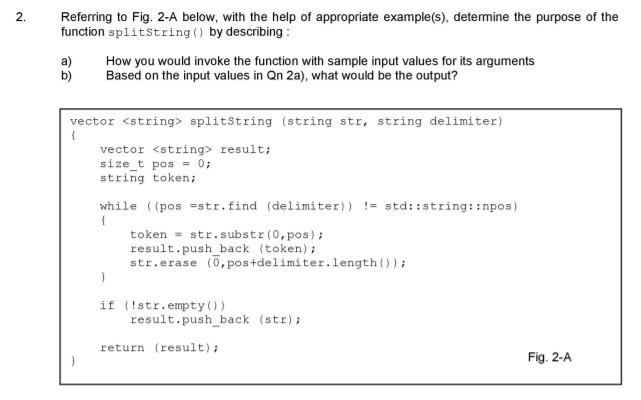 Solved 2. Referring to Fig. 2-A below, with the help of | Chegg.com