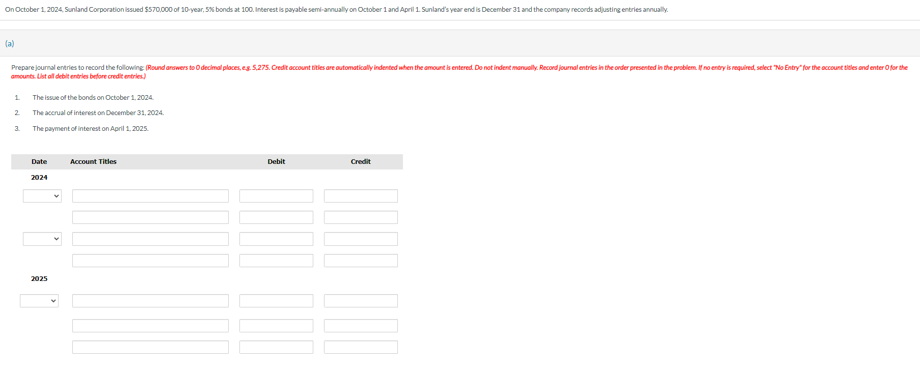 Solved amounts. List all debit entries before credit | Chegg.com