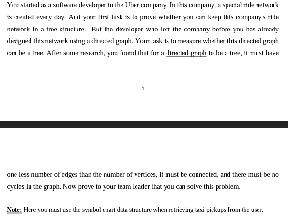 Solved You started as a software developer in the Uber | Chegg.com