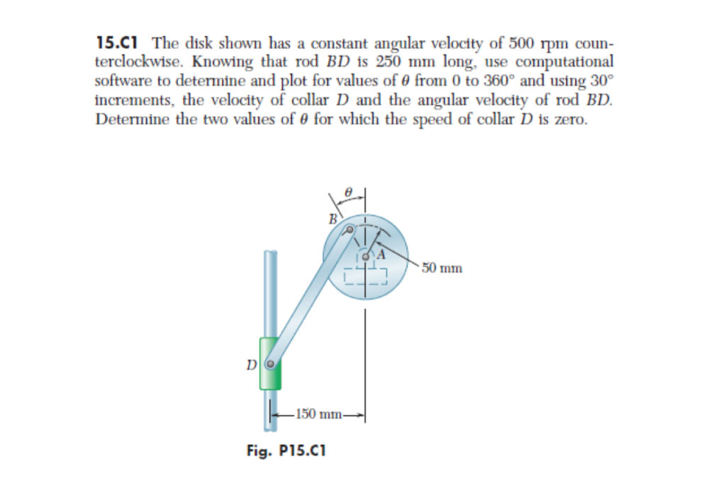 Solved 15.C1 The disk shown has a constant angular velocity | Chegg.com