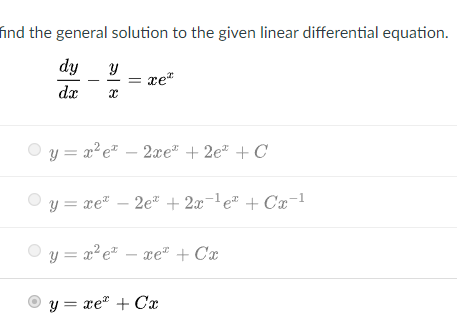 Solved find the general solution to the given linear | Chegg.com