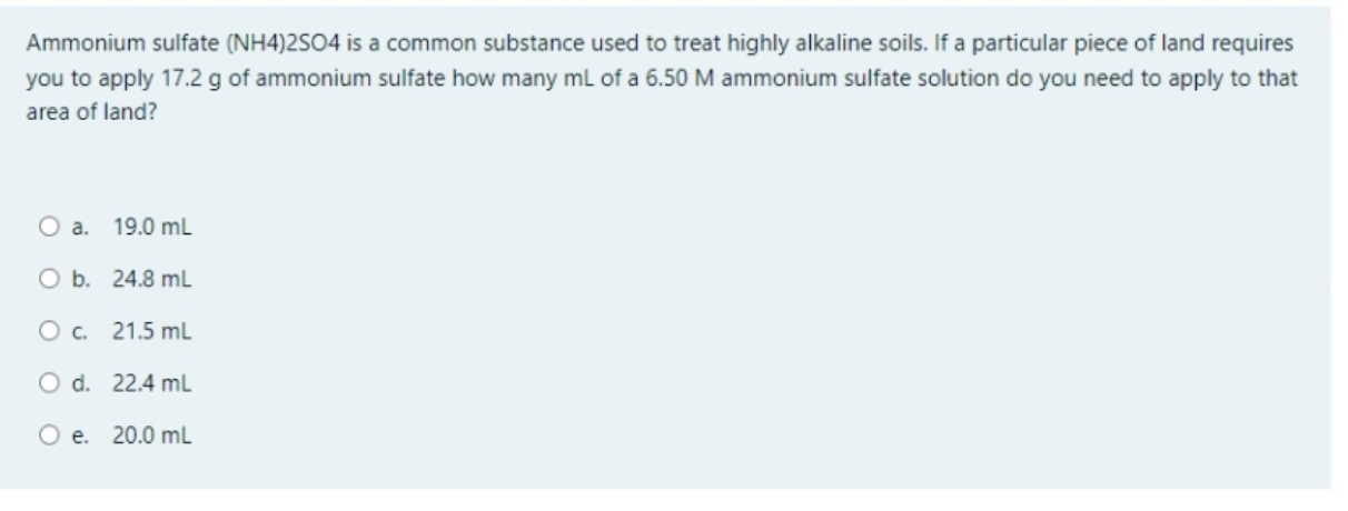 Solved Ammonium sulfate (NH4)2SO4 is a common substance used | Chegg.com