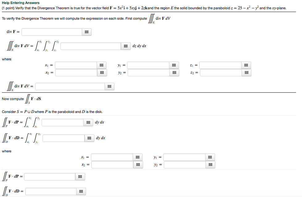 Solved Help Entering Answers (1 point) Verify that the | Chegg.com Solved Help Entering Answers (1 point) Verify that the | Chegg.com