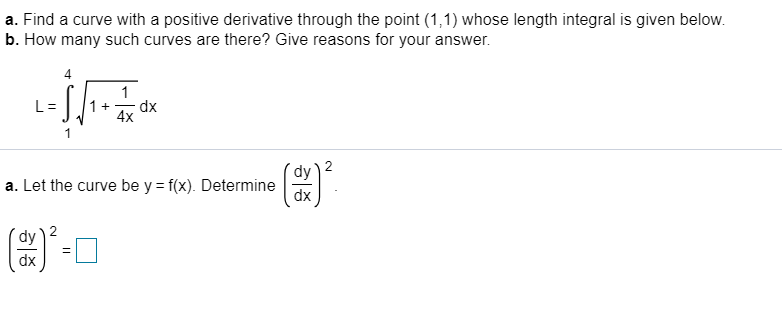 Solved a. Find a curve with a positive derivative through | Chegg.com