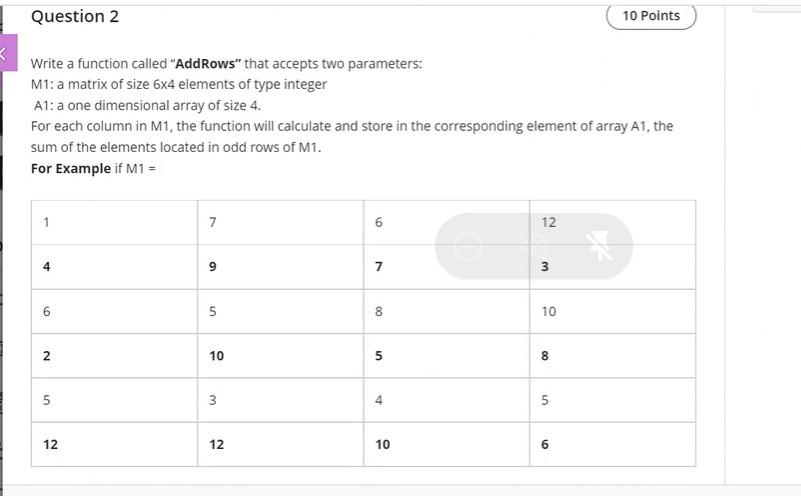 Solved Question 2 10 Points