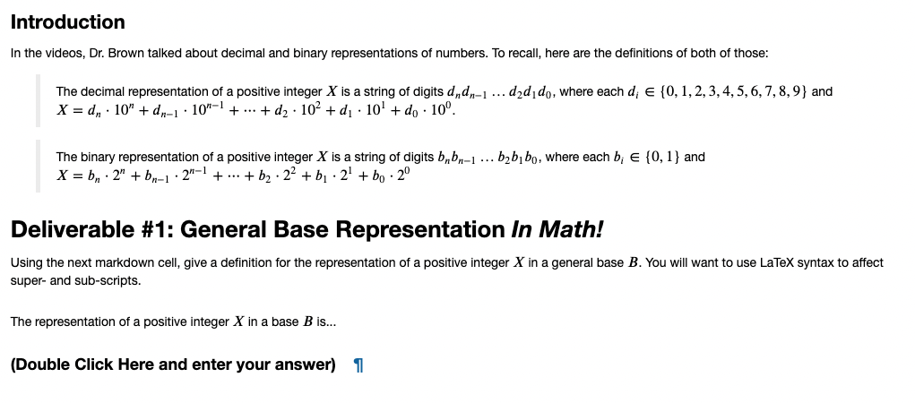 Solved Please help provide a representation of a positive | Chegg.com