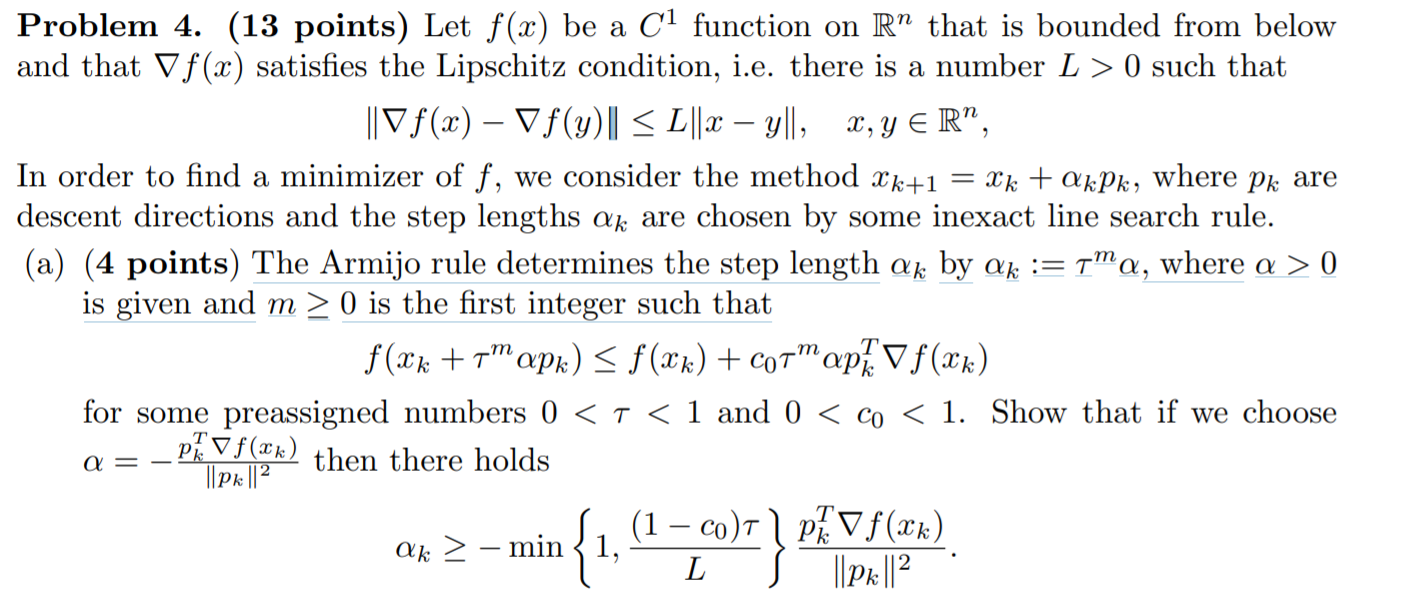 Solved Problem 4. (13 points) Let f(x) be a C1 function on | Chegg.com