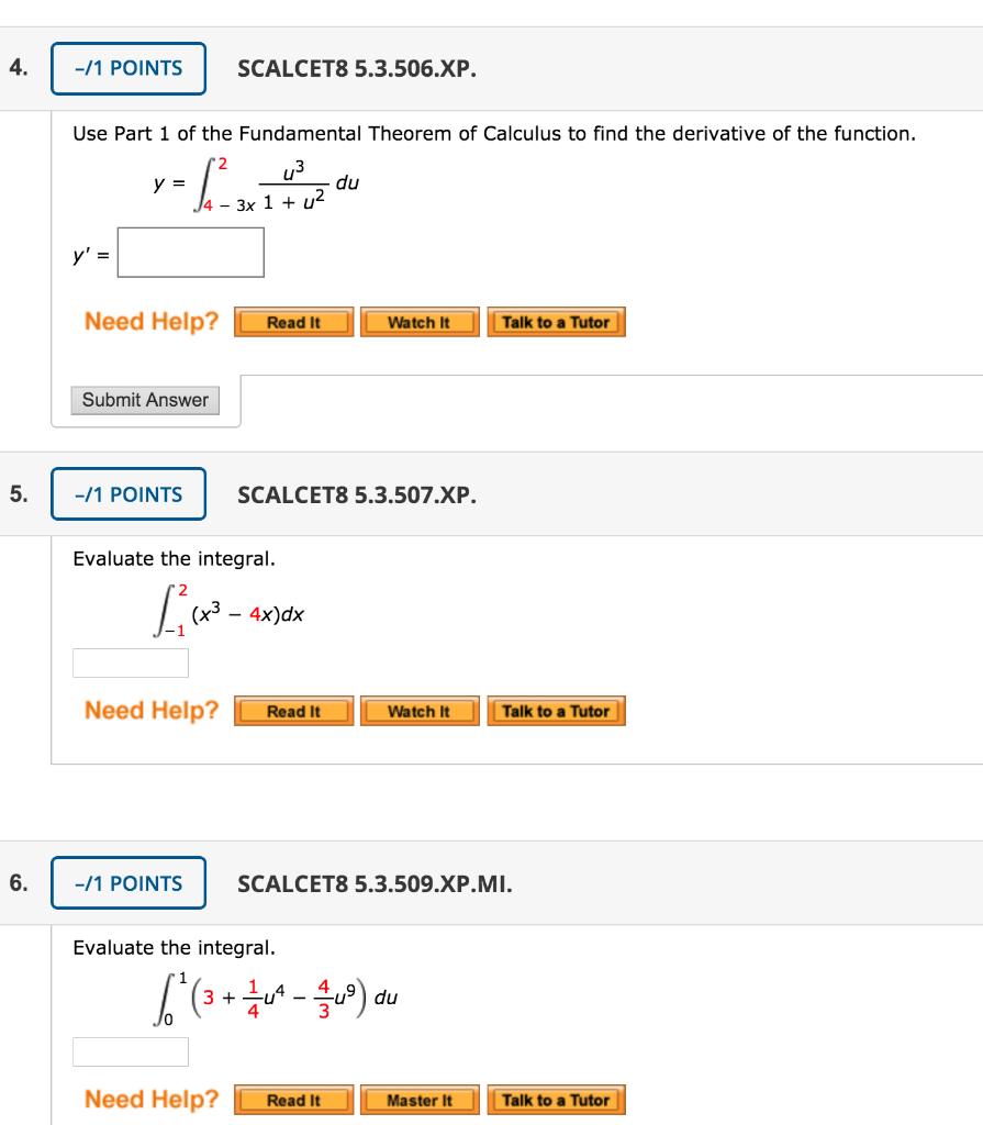 Solved -/1 POINTS SCALCET8 5.3.506.XP. Use Part 1 of the | Chegg.com