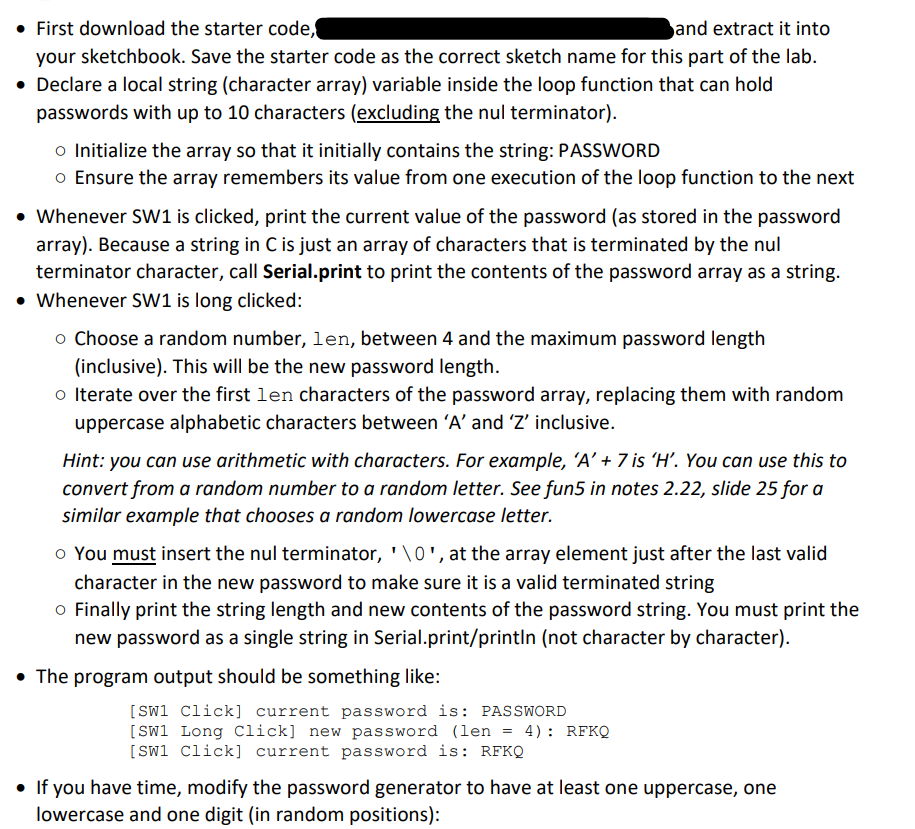 Solved /** * starter code * This starter code just | Chegg.com