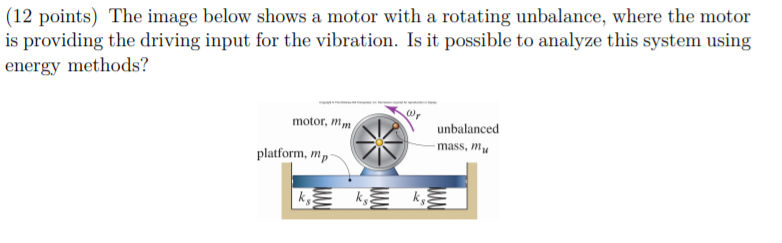 Solved (12 points) The image below shows a motor with a | Chegg.com