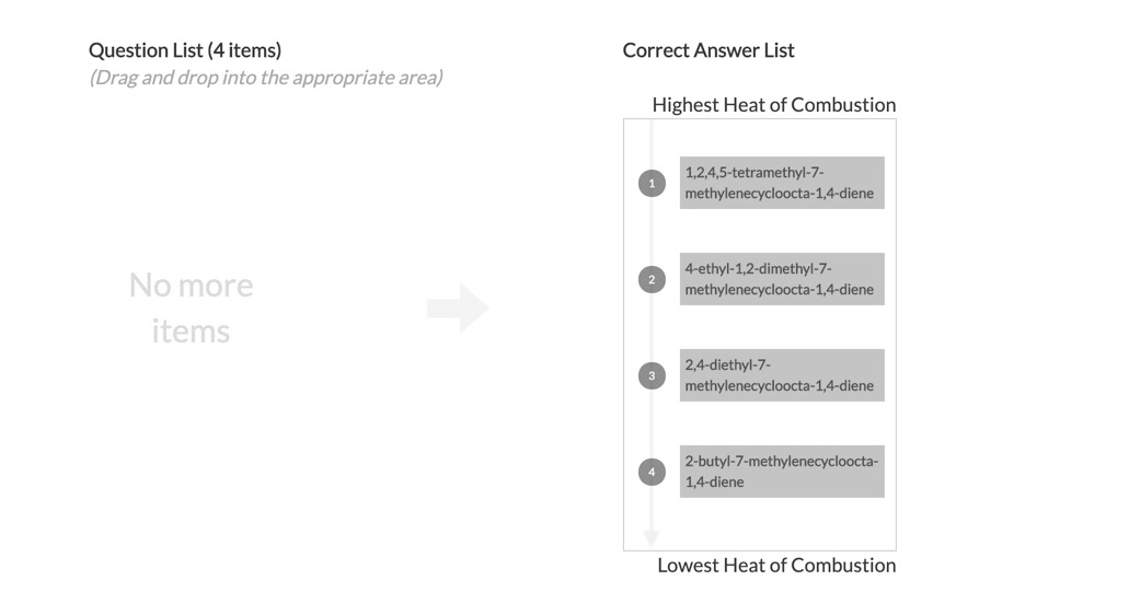 Solved Correct Answer List Question List (4 items) (Drag and | Chegg.com