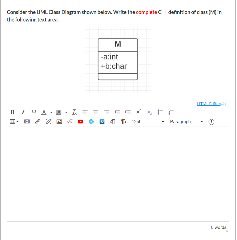 Solved Consider the UML Class Diagram shown below. Write the | Chegg.com
