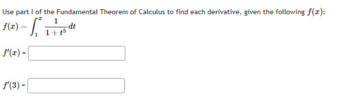 Solved Use part I of the Fundamental Theorem of Calculus to | Chegg.com