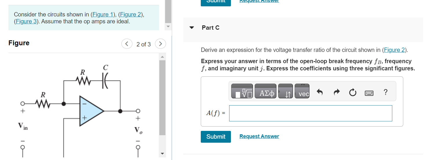 Solved Consider the circuits shown in (Figure 1), (Figure | Chegg.com