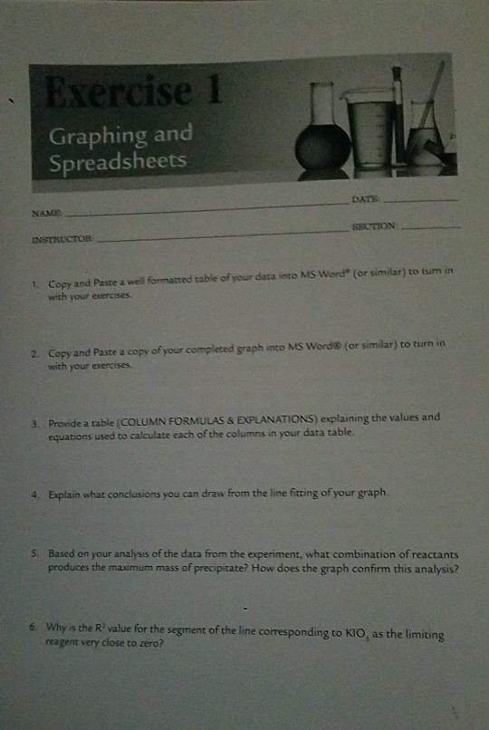 Solved BACKGROUND When using a graphing program such as MS | Chegg.com