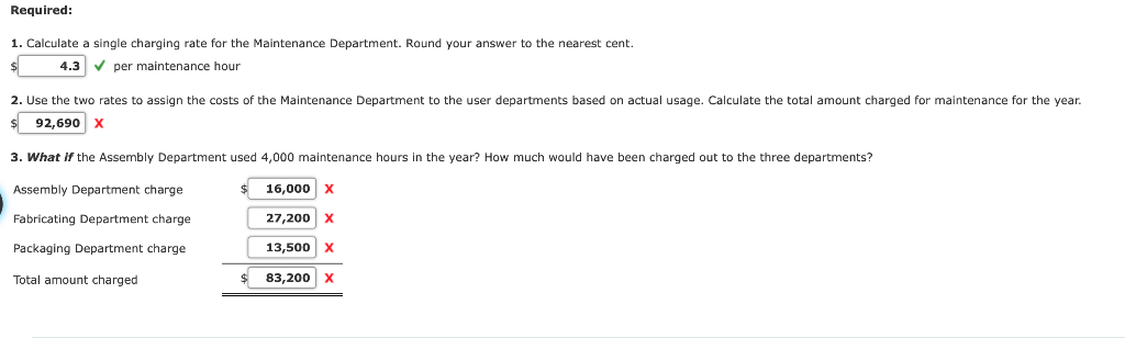 Solved Calculating and Using a Single Charging Rate The | Chegg.com