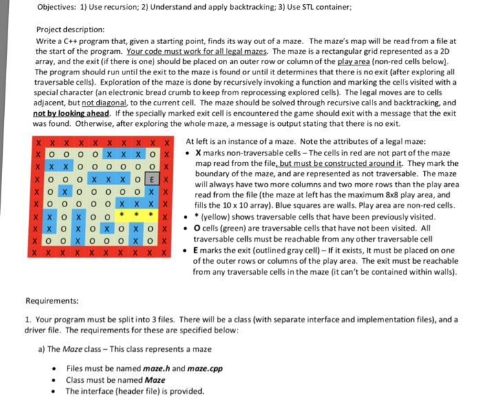 Solved Objectives: 1) Use recursion; 2) Understand and apply | Chegg.com