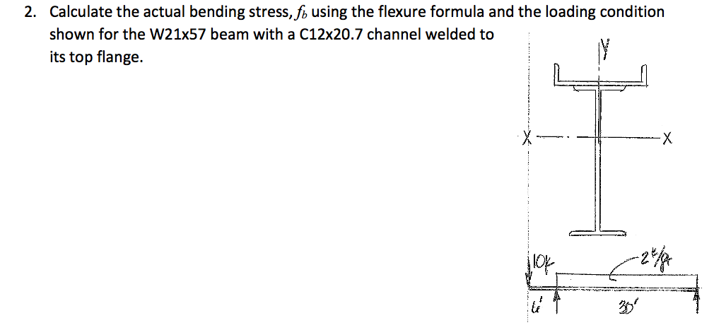 Solved 2. Calculate the actual bending stress, fo using the | Chegg.com