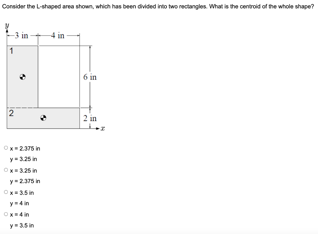 Solved Consider the L-shaped area shown, which has been | Chegg.com