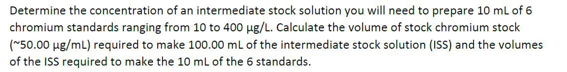 Solved Determine the concentration of an intermediate stock | Chegg.com