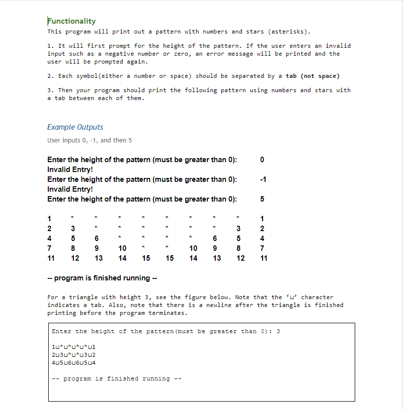 Solved: To Receive All Possible Points, The Output Should ... | Chegg.com