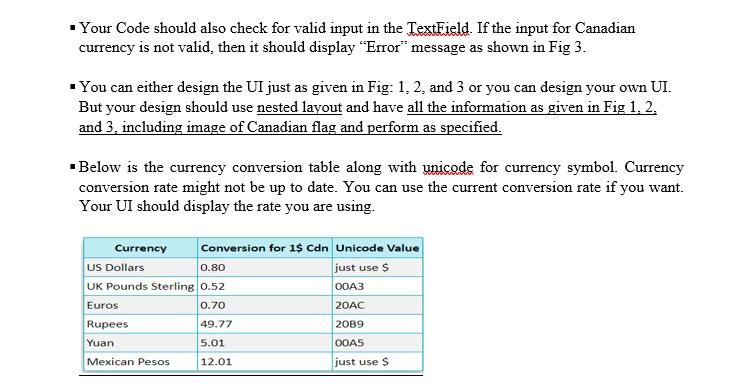 Solved Create A Gui Based Application Which Converts