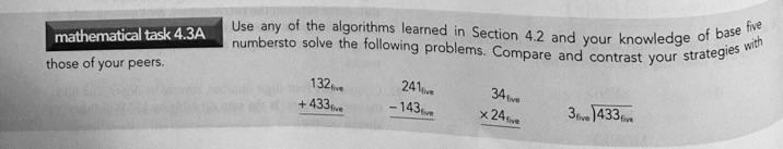 Use any of the algorithms learned in Section 4.2 and | Chegg.com
