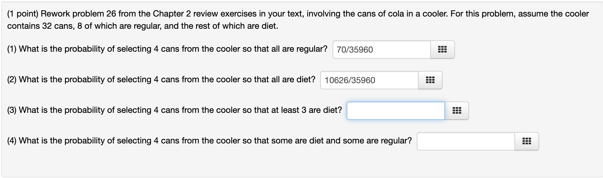 Solved (1 point) Rework problem 26 from the Chapter 2 review | Chegg.com