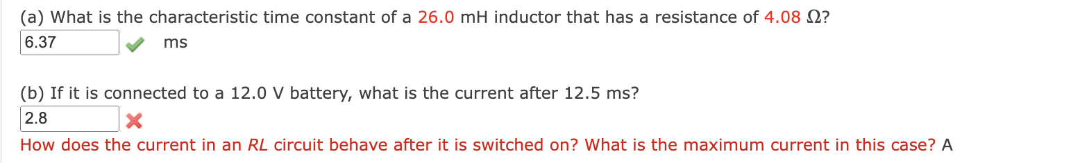 Solved (a) What is the characteristic time constant of a | Chegg.com