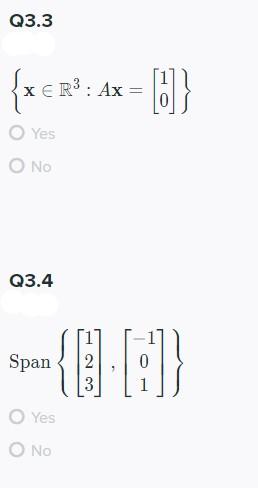 Solved For each part, determine whether the given subset is | Chegg.com