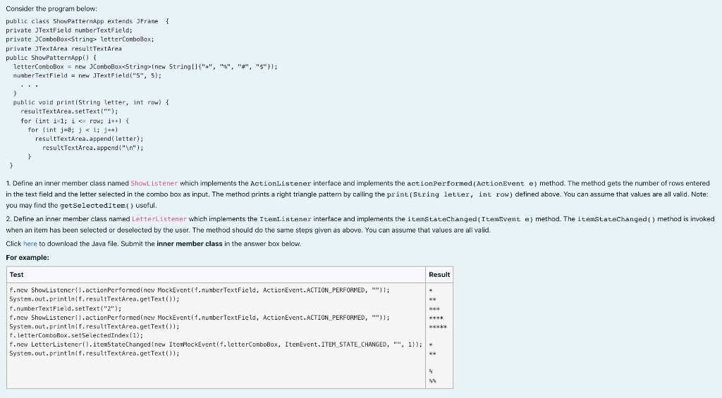Solved Consider the program below: public class | Chegg.com