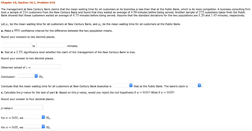 Solved Chapter 10 Section 10 1 Problem 010 The Management