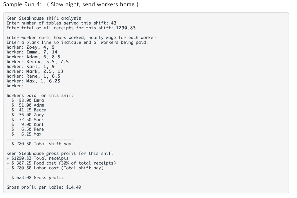 Solved Program Specifications: • Put a comment at the top of | Chegg.com