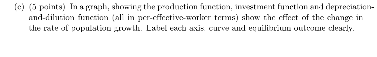 Solved 2. Consider the extended Solow model. The aggregate | Chegg.com