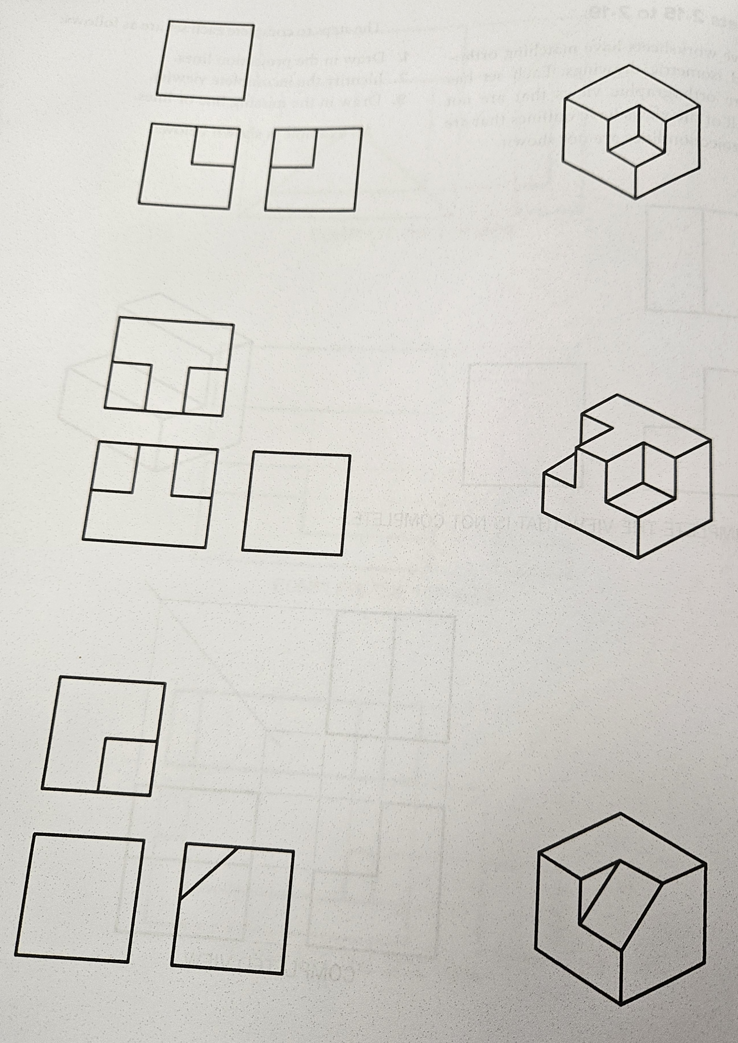 Each set has one or more orthographic views that are | Chegg.com