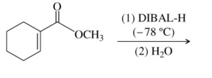 Solved ОСН, (1) DIBAL-H (-78 °C) (2) HO OCH; H20+ | Chegg.com