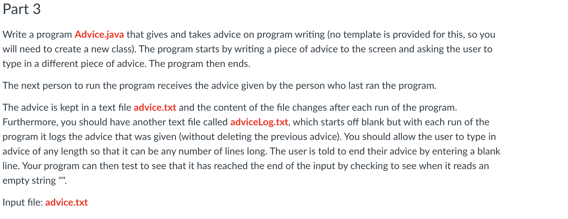 Solved Please write these parts in Java. Please also create | Chegg.com